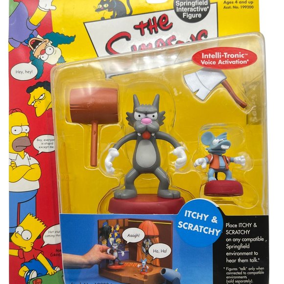 Simpsons | Toys | Simpsons Itchy Scratchy Voice Activated World Of ...